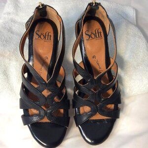 Sofft | Shoes | Sofft Black Espadrilles Nwob Wrap Sandals 3 Platform ...